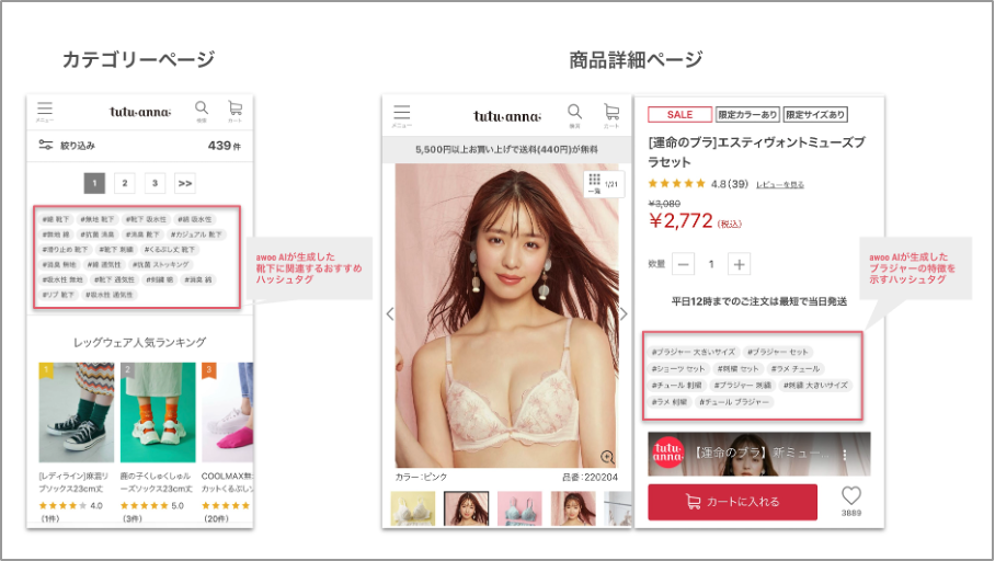 AI 商品標籤助攻！日本時尚品牌 tutuanna 電商體驗升級CVR改善3.8倍 - awoo